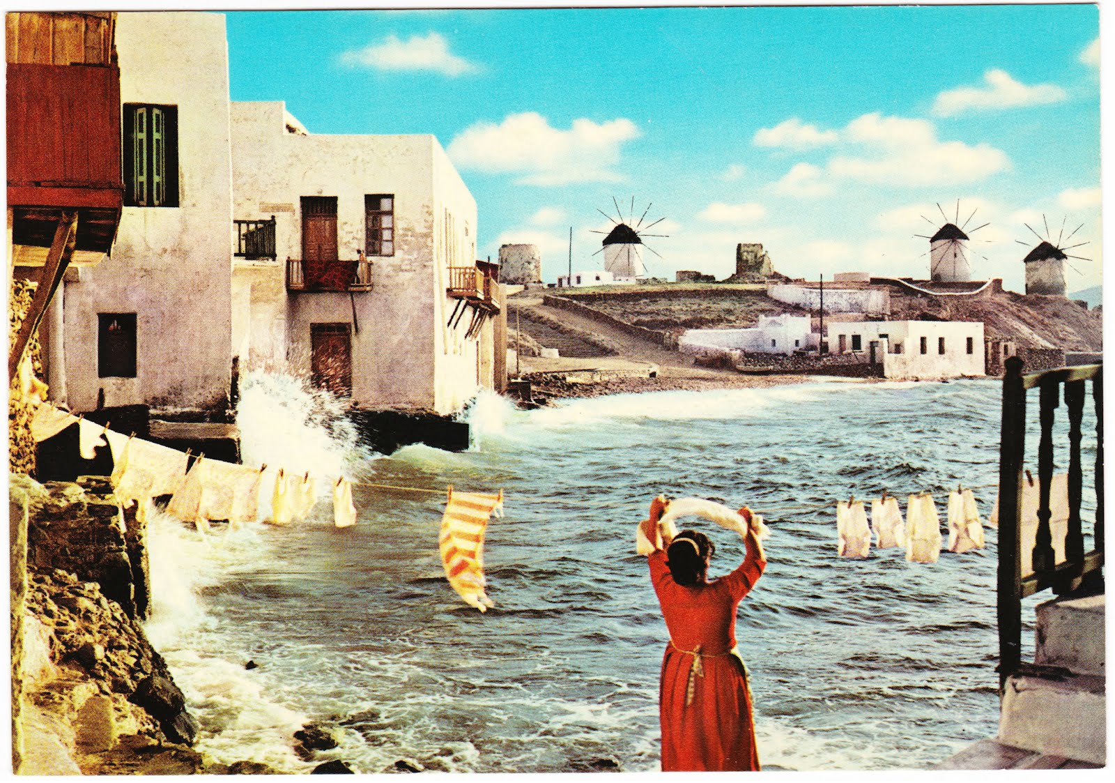 Papergreat: Saturday's postcards: The Greek island of Mykonos