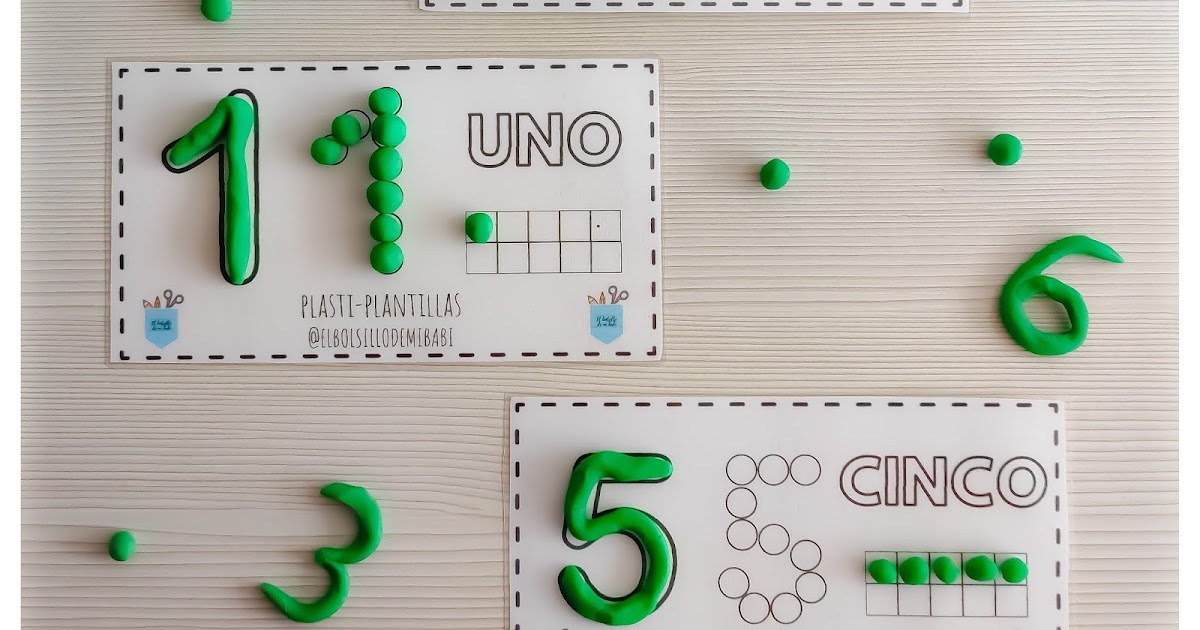 El bolsillo de mi babi: Plasti-plantillas de números