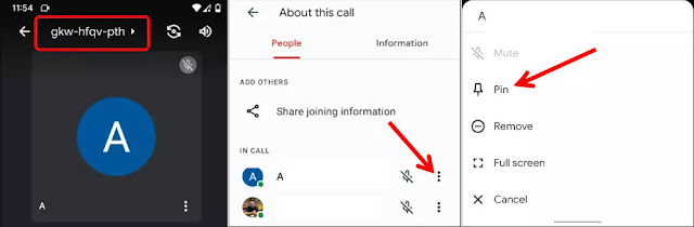 Cara Pin di Google Meet (Menyematkan Peserta Rapat) di PC/HP ...