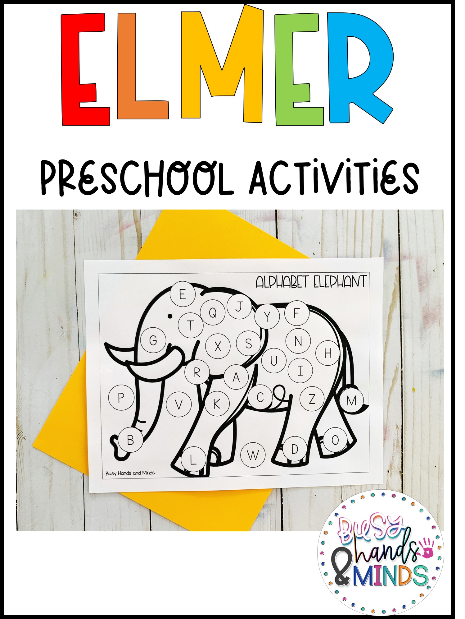 Elmer Preschool Book Companion | Busy Hands and Minds