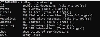 Ken Felix Security Blog: HOWTO: debug bgp on fortios