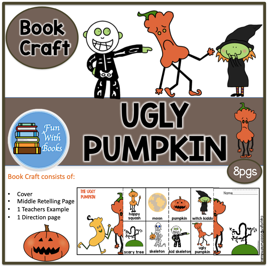 UGLY PUMPKIN BOOK CRAFT ~ Book Units by Lynn
