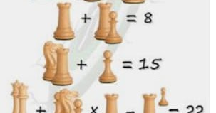 Chess Math Puzzle - with Answer - Forward Junction Puzzles