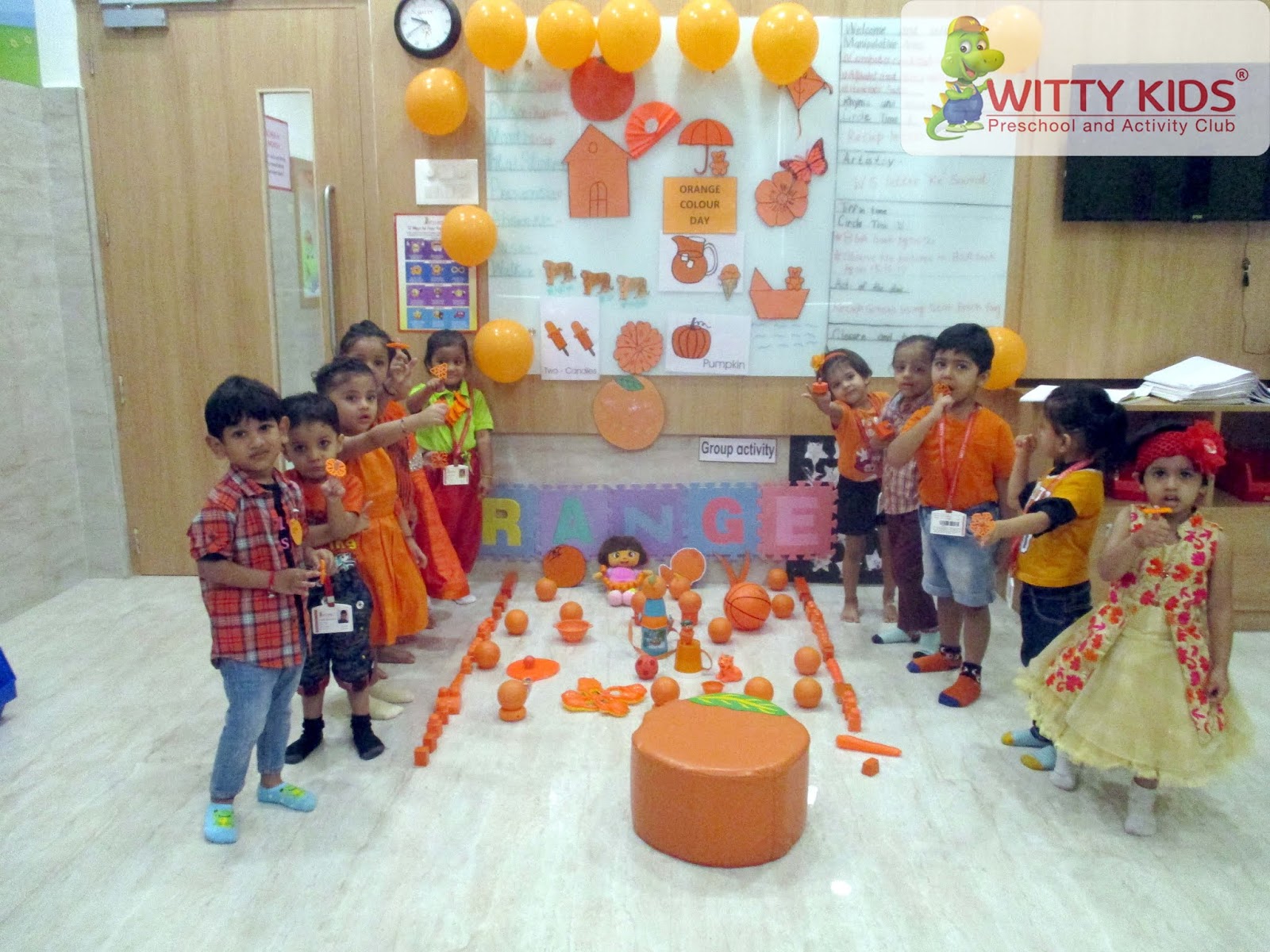 On the top of the World...: Orange Colour Day( Nursery, Witty Kids ...