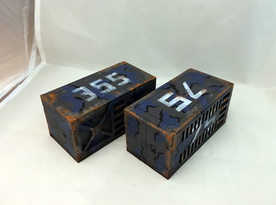 Sword of templar: Terrain Showcase - MDF Shipping Containers