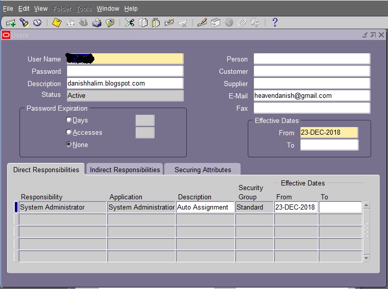 Danish Halim How To UPDATE FND USER PASSWORD In Oracle Apps EBS Using Danish Halim How To UPDATE FND USER PASSWORD In Oracle Apps EBS Using
