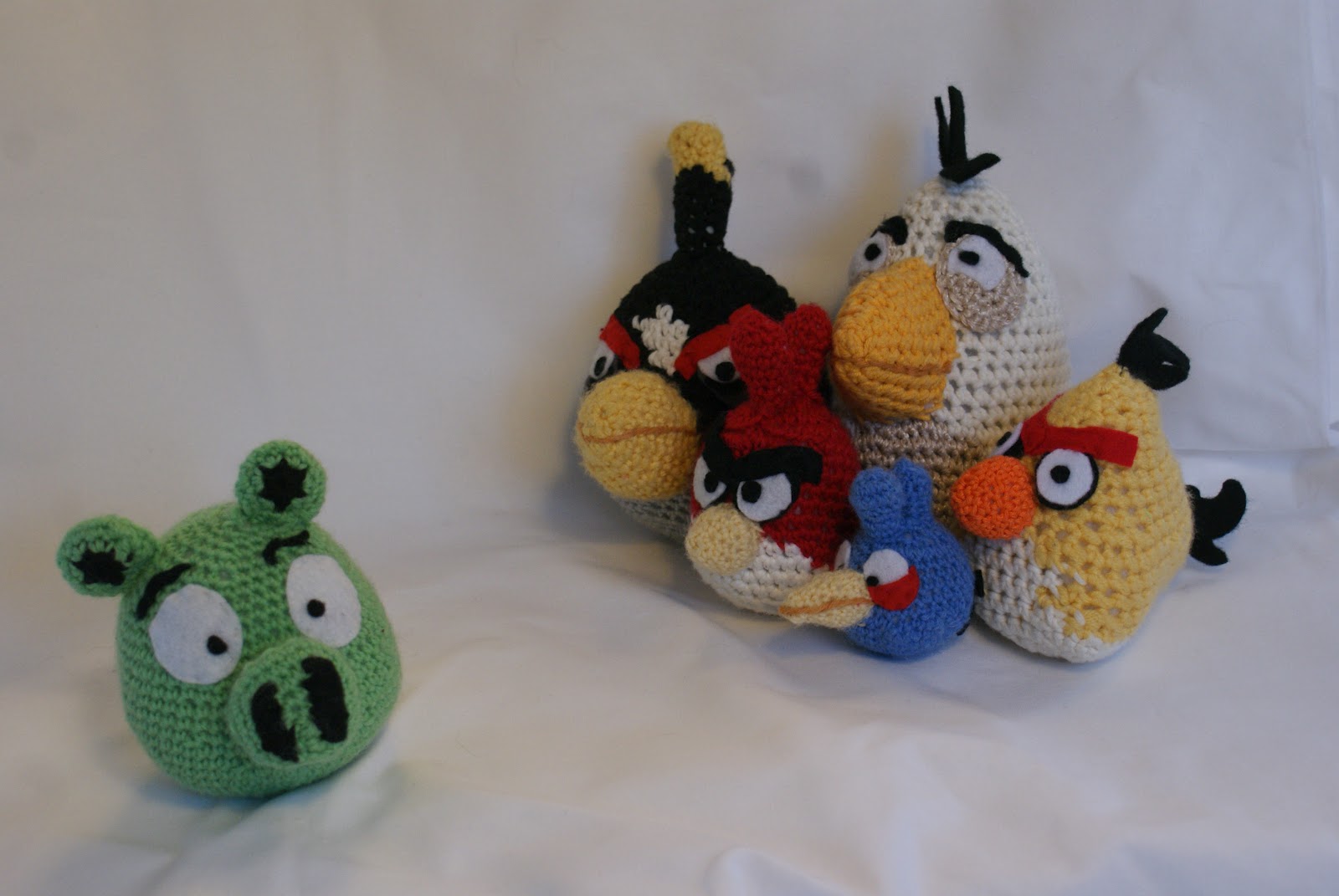 Elina virkkaa-Elina's crochet: crocheted Angry Birds- virkattuja ...