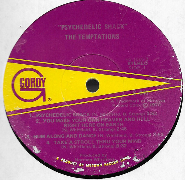 johnkatsmc5: Temptations"Psychedelic Shack" 1970 US Psych Soul (The 40 ...