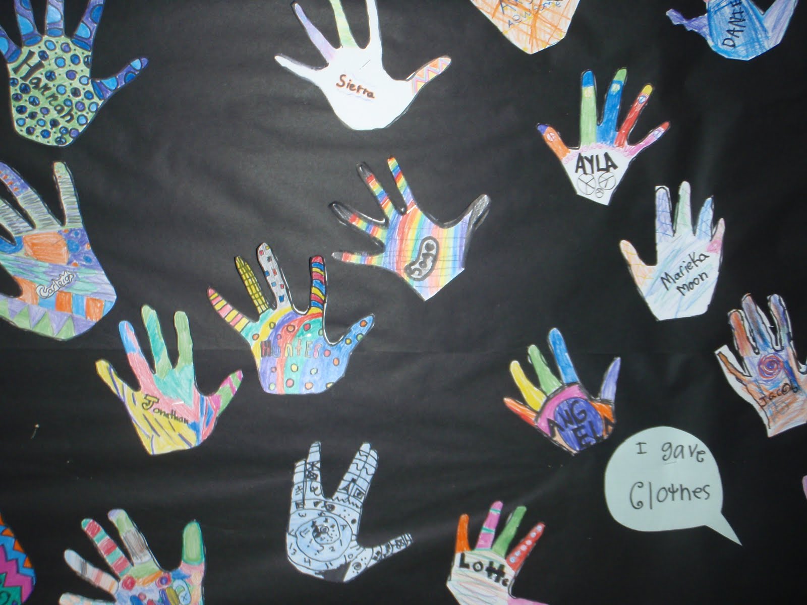 Waitsfield Elementary Art: Helping Hands