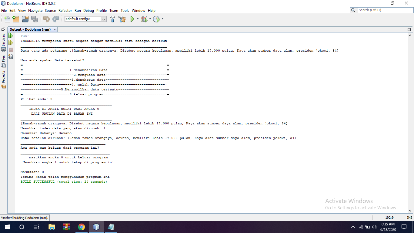 Contoh program arraylist di netbeans - Pemuda Teknik