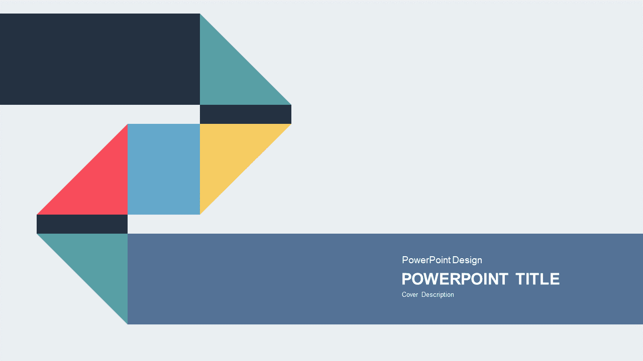 Modern Folded String PowerPoint Templates - PowerPoint Free