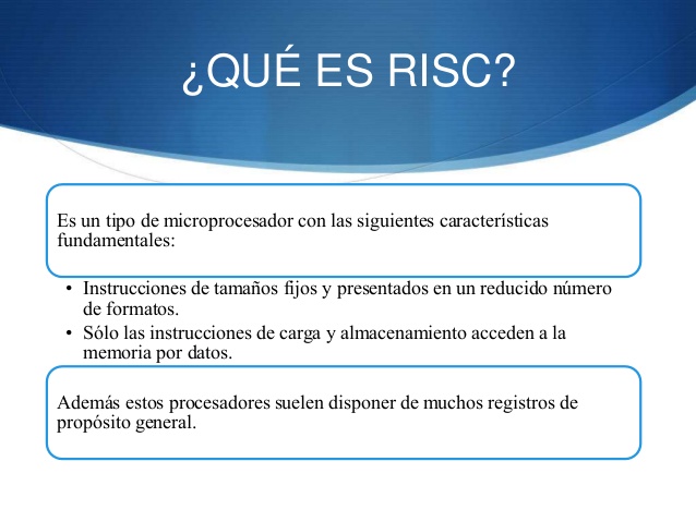 ARQUITECTURA DE LAS COMPUTADORAS : ARQUITECTURA RISC