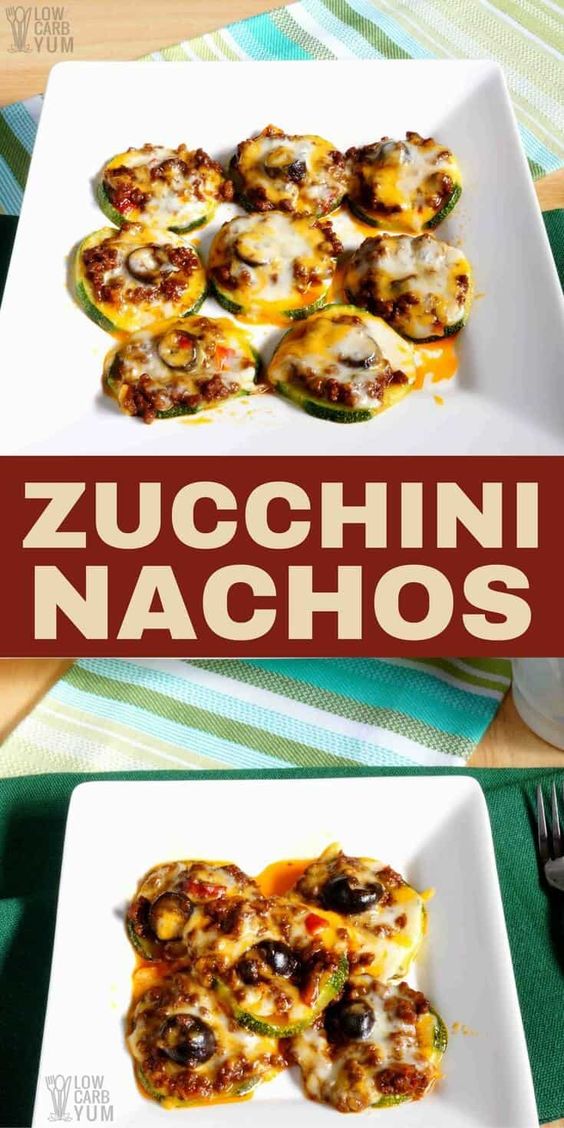 HEALTHY ZUCCHINI NACHOS BAKED WITH CHILI – LOW CARB KETO - Mother ...