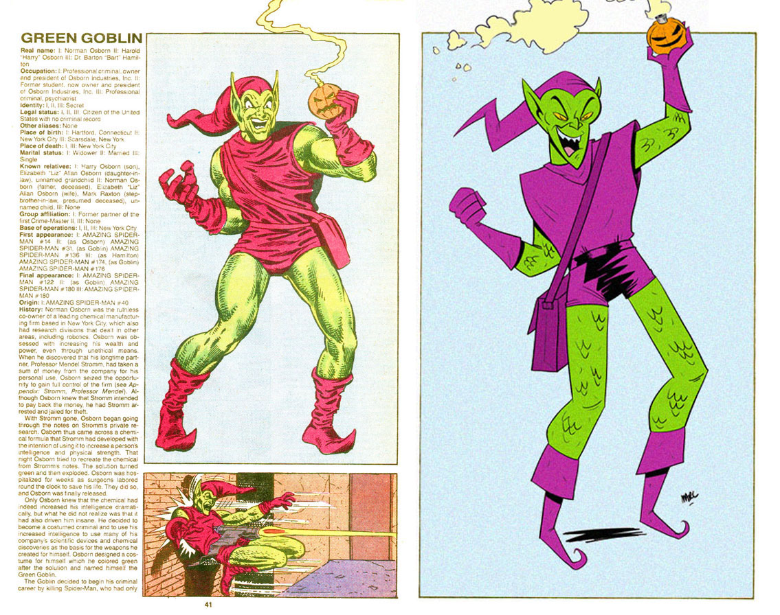 The Official Handbook to the Marvel Universe - REDUX Edition: GREEN ...