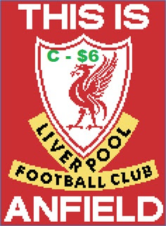 EASY PATTERNS: Liverpool FC cross-stitch pattern