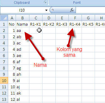 STUPA: Form Input untuk Tabel Excel