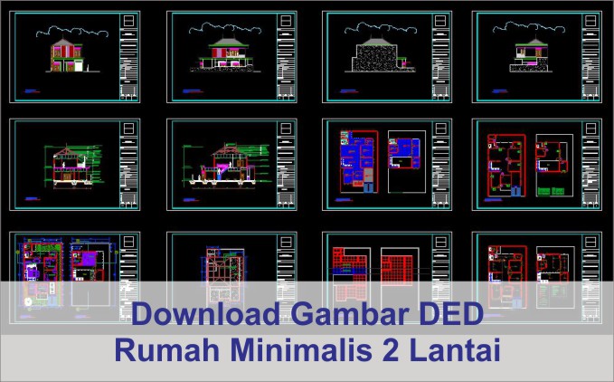Download DED Rumah Minimalis 2 Lantai Via Google Drive - Arsimedia
