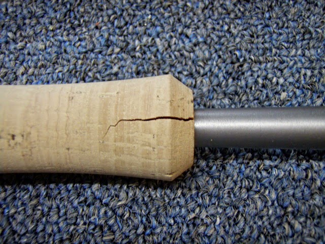 Custom Fly Rod Crafters' Blog: Repairing A Cracked Cork Grip