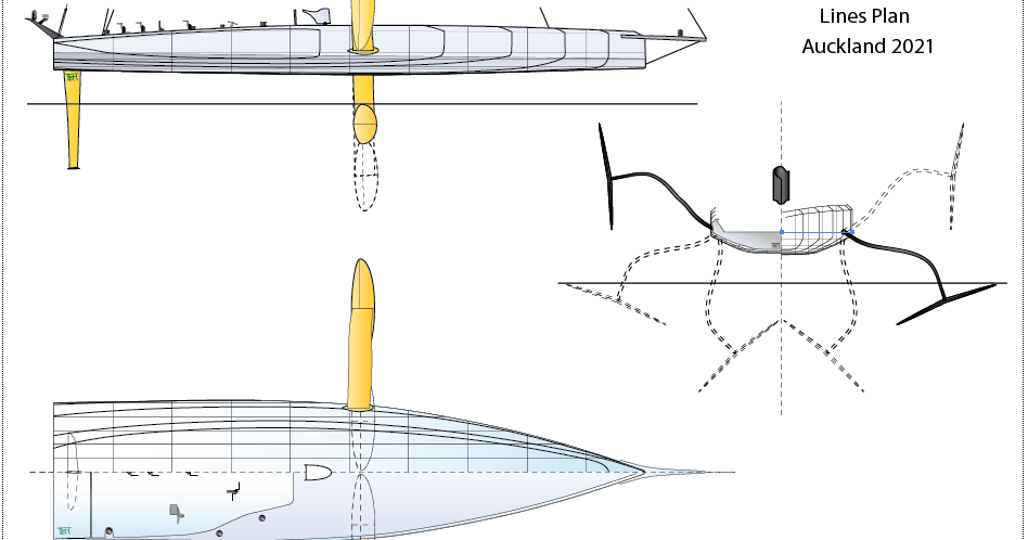 Chevalier Taglang: AMERICA'S CUP 2021: THE AC 75 drawings