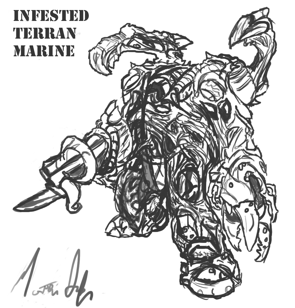 Fog Town Designs: Infested Terran Marine