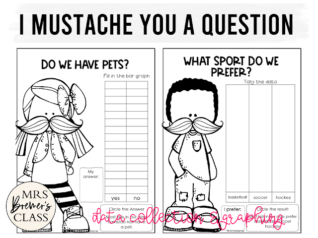 I Mustache You a Question...Data Collection and Graphing for Kids | Mrs ...