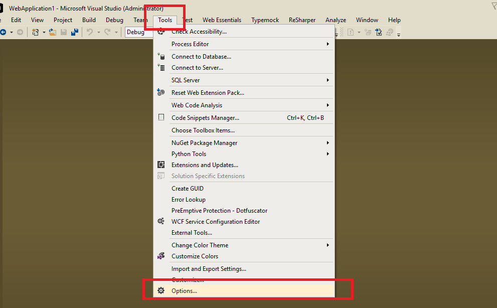 C-Sharp class to Type Script in Visual Studio 2015