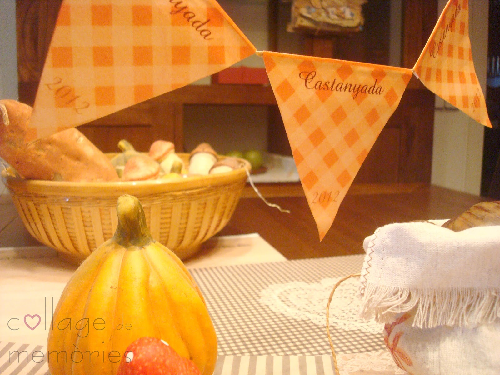 · Collage de memòries ·: Decoración para la castañada