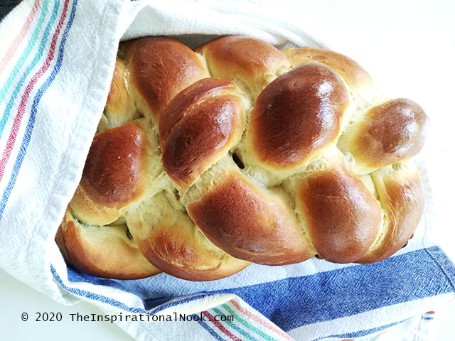 6 Strand Raisin Challah Bread