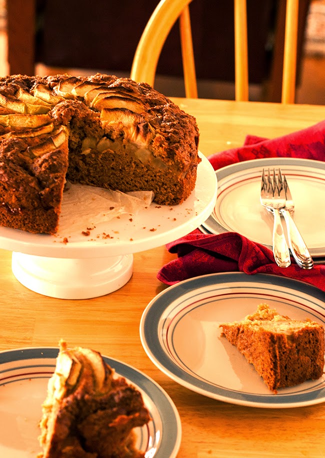 fall apple cake - A Bit Wholesomely