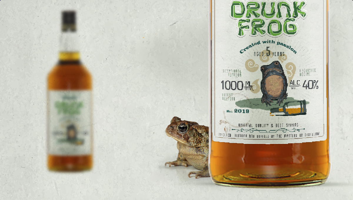Drunk Frog Whiskey – Packaging Of The World
