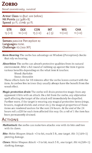 Inktober Monstrosities: Z for Zorbo