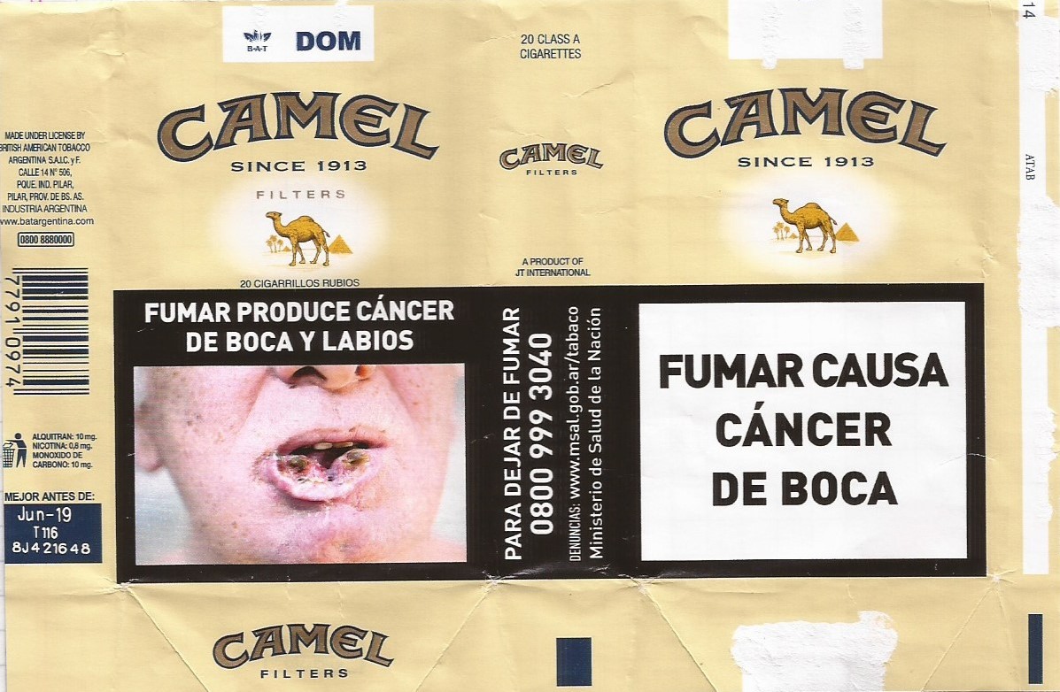 Colección de Marquillas : Camel - 20 - Argentina