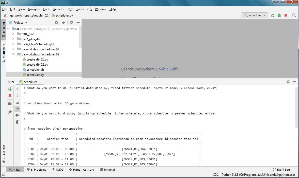 Prototype Project Workshops Conference Scheduling W Genetic Algorithms And Python Tutorial 02