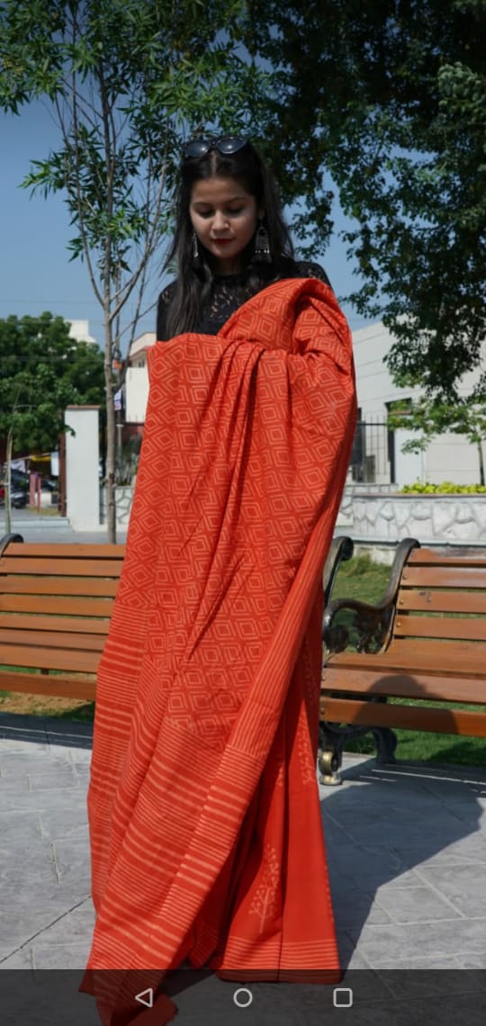 Buy Premium Cotton Malmal Saree - STYLE LIQUID