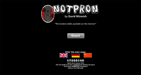 هل تستطيع الوصول لحل لغز Notpron الذي حير أكثر من 17 مليون شخص حول العالم