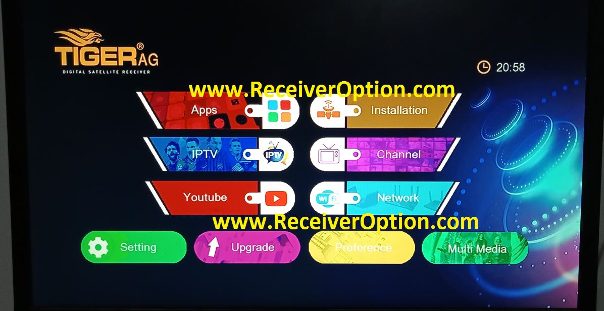 TIGER Q5 1506TV 512 8M NEW SOFTWARE WITH ECAST 24 JULY 2020 - How To Enter Biss key Power vu key ...