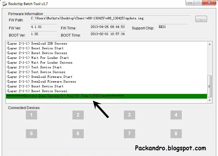 شرح برنامج RockChip Batch Tool لتفليش الأجهزة RockChip - انتقل الى الموقع packandro.com