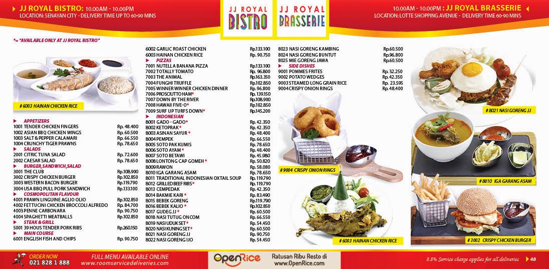 The Menu + Restaurant Delivery! : JJ Royal Bistro ...Where I like to ...