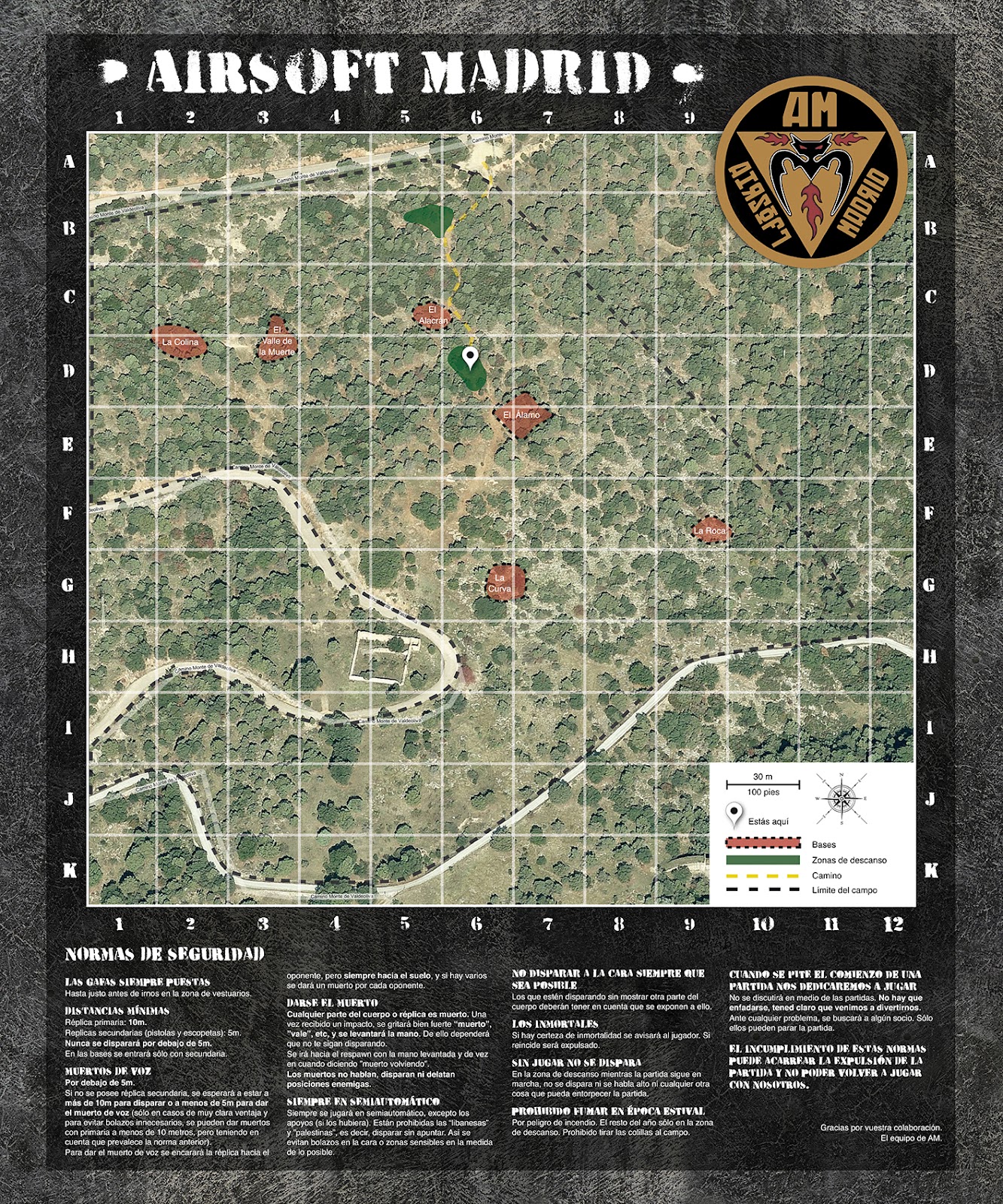 Rebeca Martínez´s Blog: Mapa para el club deportivo "Airsoft Madrid"