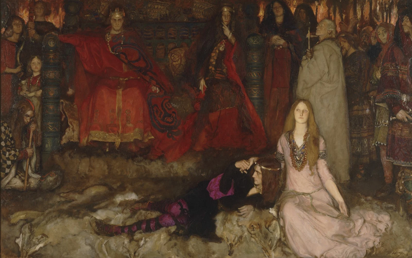 Edwin Austin Abbey (1852-1911) | In Awe | Tutt'Art@ | Masterpieces