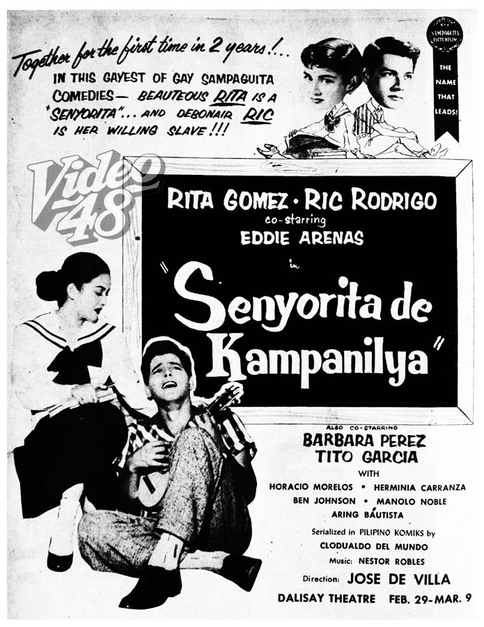 Video 48: THE FIFTIES # 342: RITA GOMEZ AND RIC RODRIGO IN "SENYORITA ...