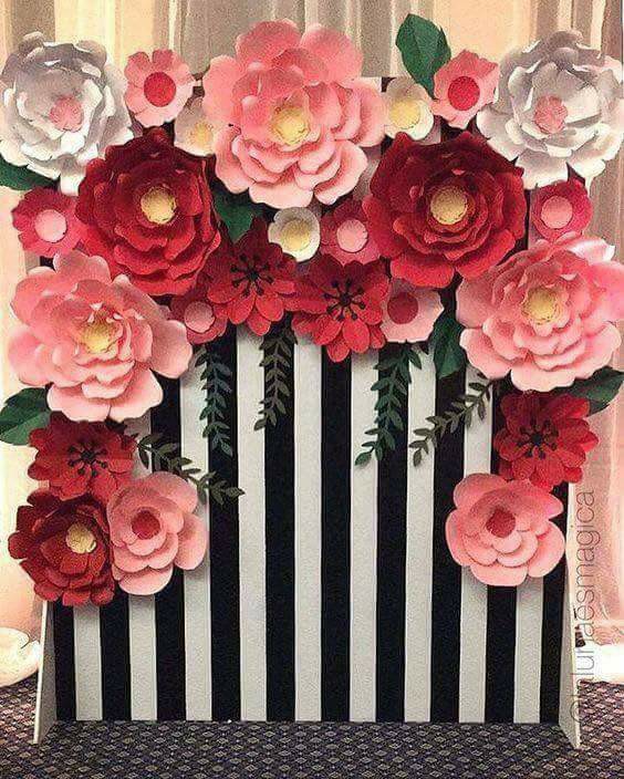 Idea Dekorasi Majlis Dengan Hiasan Bunga Kelopak Besar