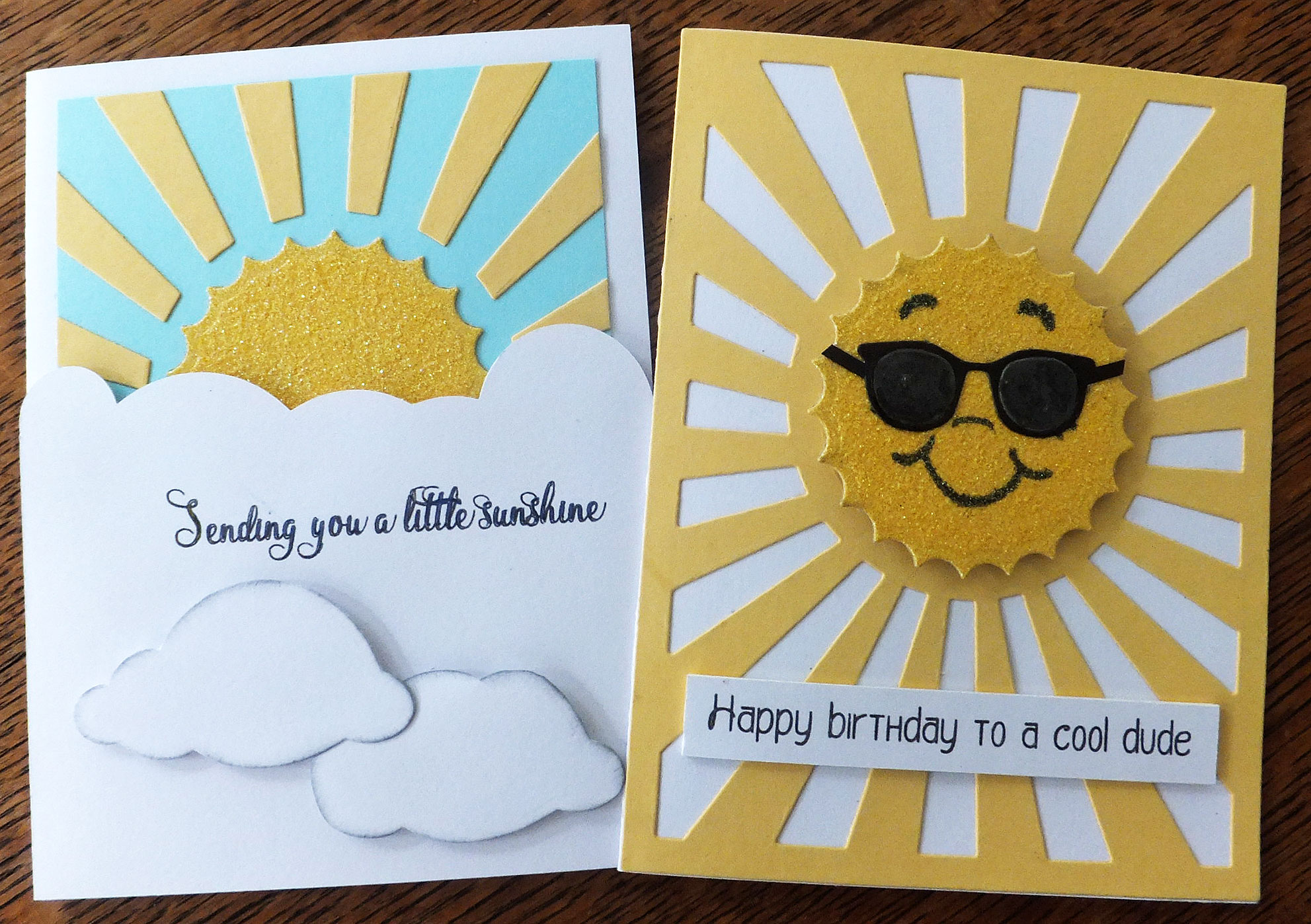 Paper Panacea: A "Twofer" of sunshine cards...