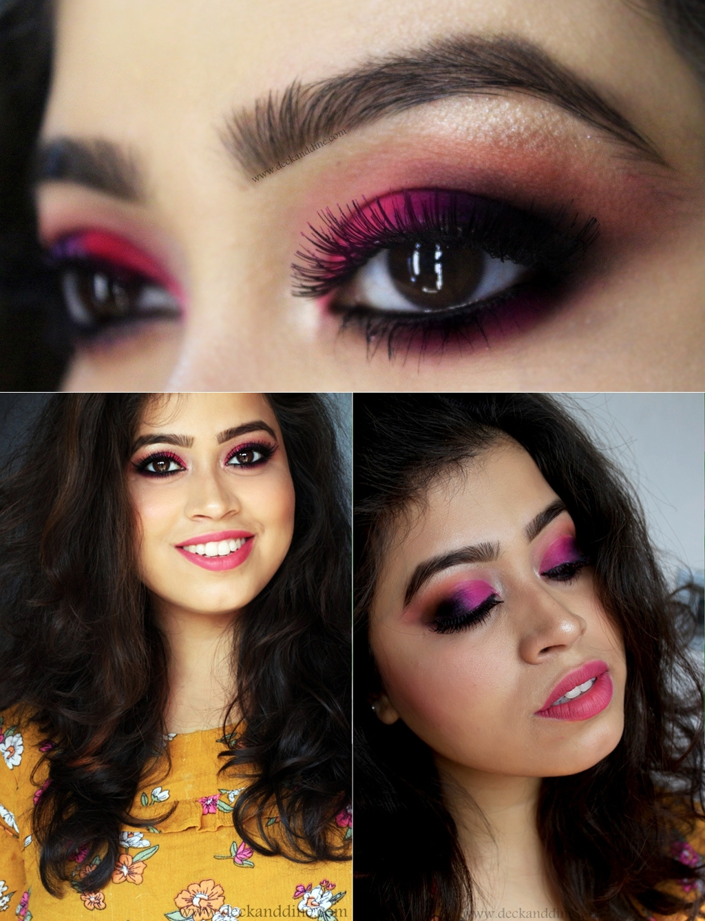 Valentine's Day: Peppy Pink Smokey Eye Makeup Tutorial - Deck and Dine