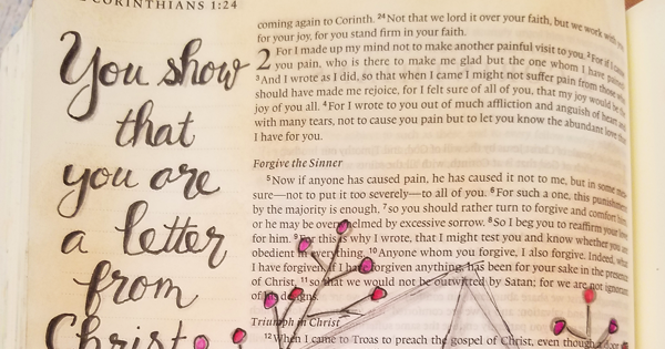 Daydream Designs by Diane: You Are a Letter from Christ