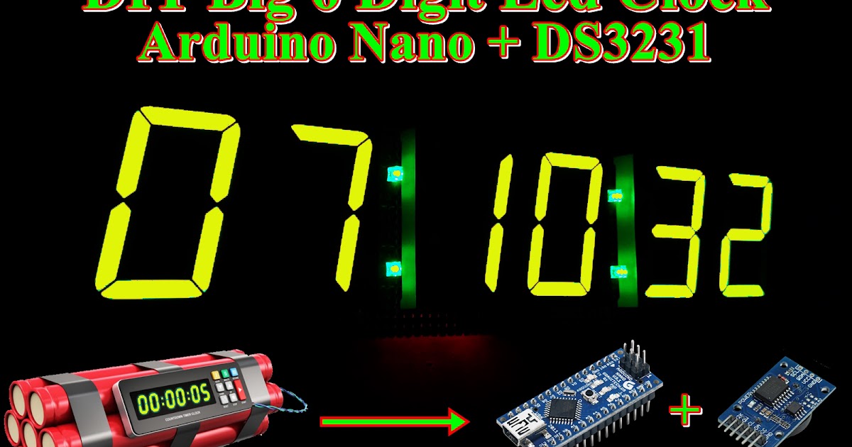 DIY Big 6 Digit Led Clock Arduino + RTC DS3231 - Dicky B_Mz