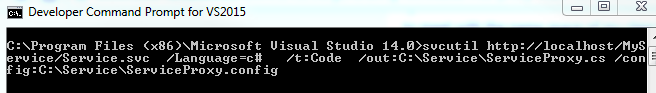 Developer Points: Generate WCF Proxy by using Svcutil.exe