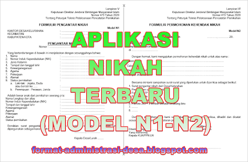Download Formulir N1 N2 N3 N4 N5 dan N6 Nikah terbaru | FORMAT ...