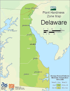 Farmers Know Best: Delaware USDA Plant Hardiness Zones Map