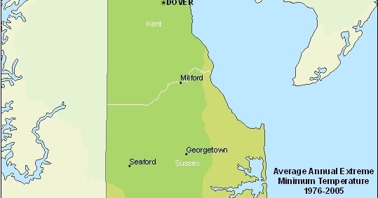 Farmers Know Best: Delaware USDA Plant Hardiness Zones Map